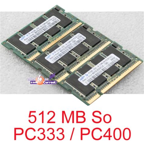 512mb 512 Mb Si Pc333 Pc400 Mémoire 144 Pin Pour Pc Portable Ram Fsc