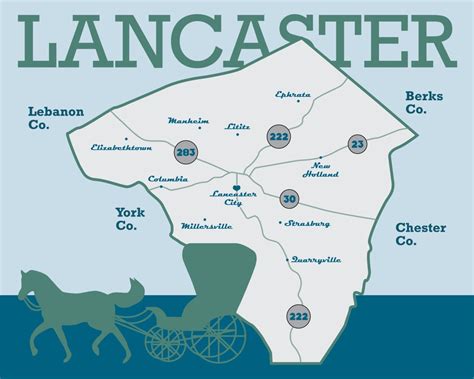 Lancaster County Map Print Download Now Etsy