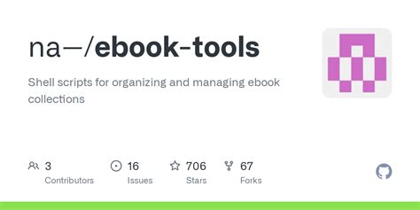 GitHub Na Ebook Tools Shell Scripts For Organizing And Managing Ebook Collections