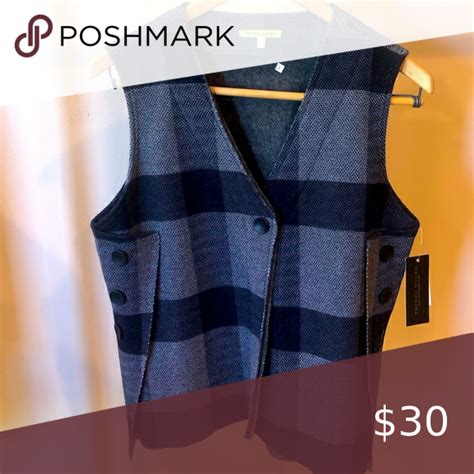 TRISHA TYLER PS NAVY CHECKED VEST In 2022 Check Vest Fashion Style