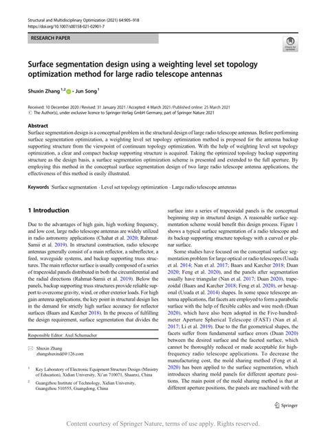 Surface Segmentation Design Using A Weighting Level Set Topology