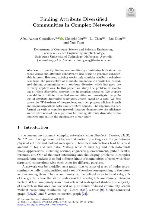 Pdf Finding Attribute Diversified Communities In Complex Networks