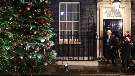 Boris Johnson Struggled To Turn On The Downing Street Christmas Lights