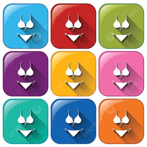 Buttons With Underwears Action Template Undies Vector Action Template