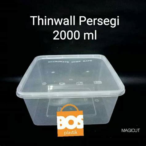 Jual Thinwall Kotak Persegi Ml Shopee Indonesia