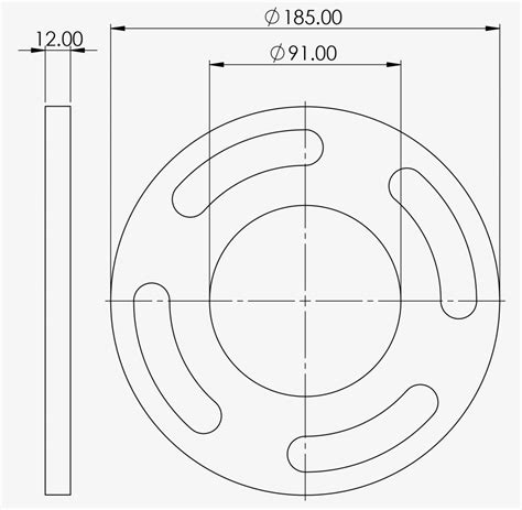 80mm 3 Inch Tabel E Slotted Flange