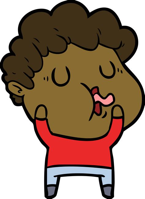 Cartoon Man Pulling Face 39906981 Png