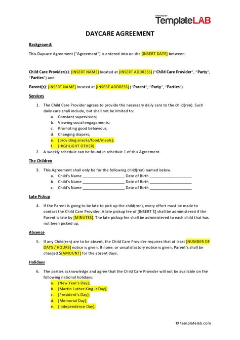 Daycare Withdrawal Notice Letter Infoupdate Org