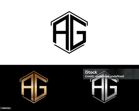 Ag 육각형 모양 편지 디자인 0명에 대한 스톡 벡터 아트 및 기타 이미지 0명 개념 개념 기호 Istock