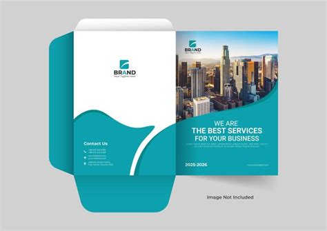 Premium Vector Vector Corporate Presentation Folder Or Business