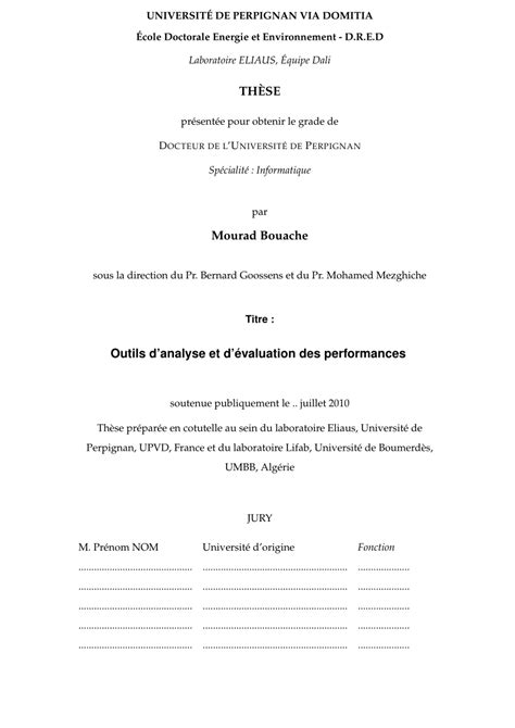 pdf performance analysis and evaluation tools