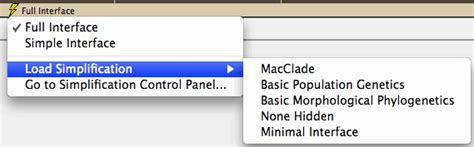 Interface Simplification