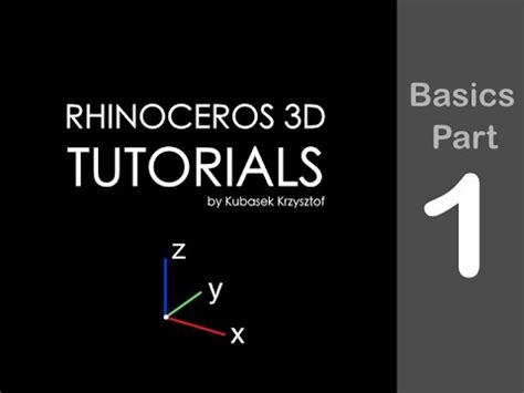 RHINO TUTORIAL Basics Session Of YouTube
