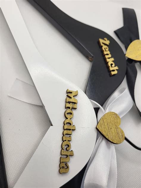 Wieszaki ślubne klasyczne w gwarze śląskiej Sklep Online Artyferia
