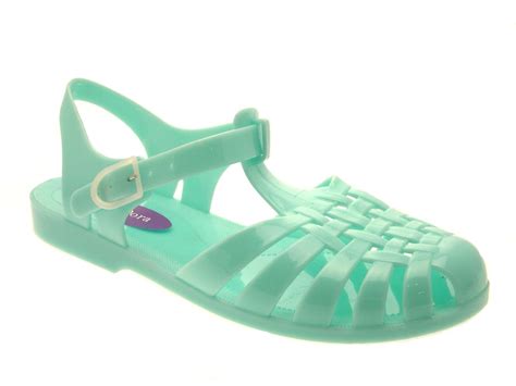 Womens Jelly Cut Out Sandals Ladies Flat Jellies Summer Holiday Beach