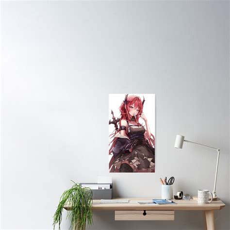 Hot Surtr Arknights Sexy Lewd Tits Anime Hentai Dragon Girl Gothic Lolita Zettai Ryouiki