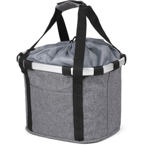 Panier de vélo pliable panier de guidon de vélo amovible porte panier en toile avant de vélo