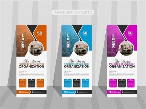 Premium Vector Professional Rollup Stand Banner Template Design