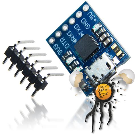 Cp2102 Micro Usb Ttl Uart Seriell Konverter Iot Powered By Androeggde