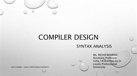 Ambiguous And Unambiguous Grammar Ppt