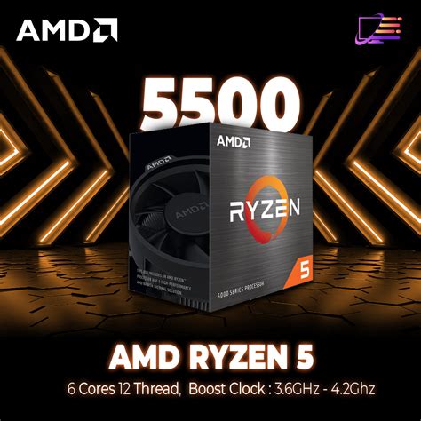 Cpu Amd Ryzen 5 5500 Gamer Street