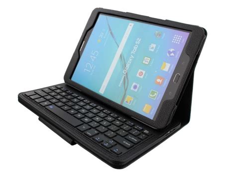 Bluetooth Keyboard Case deluxe voor Samsung Galaxy tab s2 9.7 | Zwart