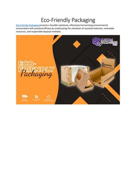 Eco Friendly Packaging Custom Eco Friendly Boxes Pdf