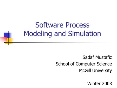 Ppt Software Process Modeling And Simulation Powerpoint Presentation