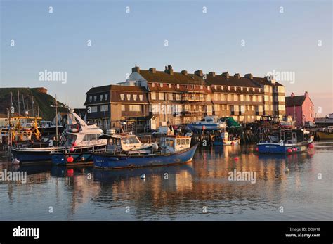 A View Of The Harbour At West Bay Dorset UK Stock Photo Alamy
