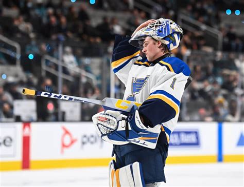 Blues 21 Year Old Goalie Joel Hofer Earns A Victory In His Nhl Debut — And Adds An Assist The