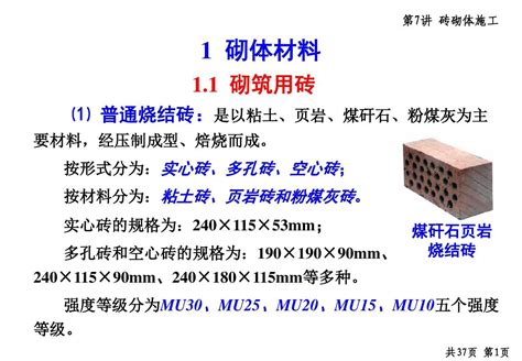 砖砌体 施工技术 word文档在线阅读与下载 无忧文档