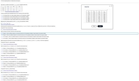 Solved For The Accompanying Data Set Complete Parts A Chegg