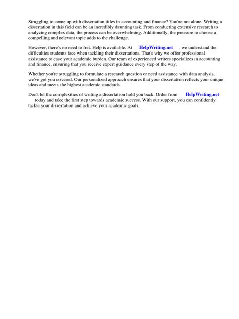 Dissertation Titles In Accounting And Finance Pdf Foreign Direct Investment Investing