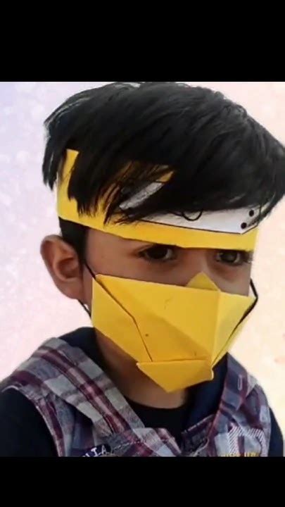 How To Make Paper Ninja Mask Diy Face Mask Easy Origami Ninja Mask