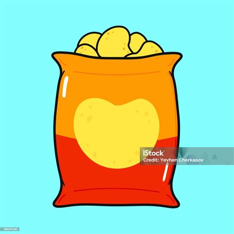 Vetores De Batatas Fritas Engraçadas Vetor Desenhado À Mão Desenho