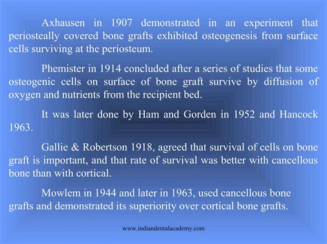Bone Grafts And Bone Substitutes Dental Implant Courses Ppt