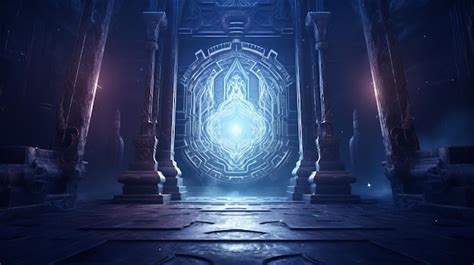 Premium Photo Interdimensional Gateway A Mysterious Chamber Containing A Portal To Other