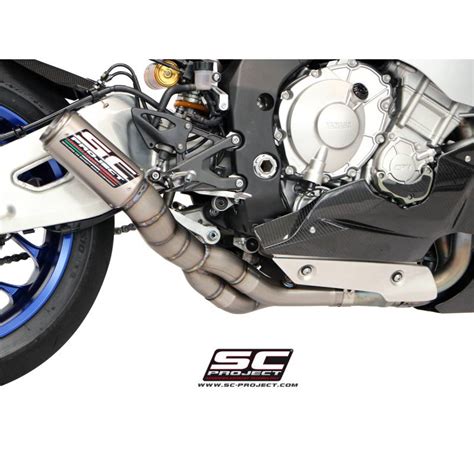 Silencieux Bas Yamaha Yzf R1 Sc Project Cr T Titane Y11 Lde36t