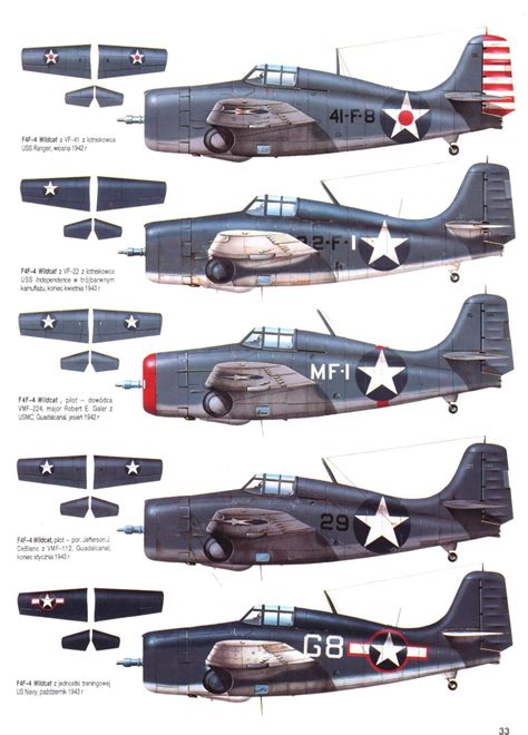 Grumman F4f 4 Wildcat Fighter Us Navy Variants Grumman Aircraft