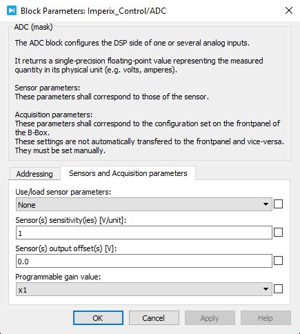 Analog Front End Configuration On B Box RCP Imperix