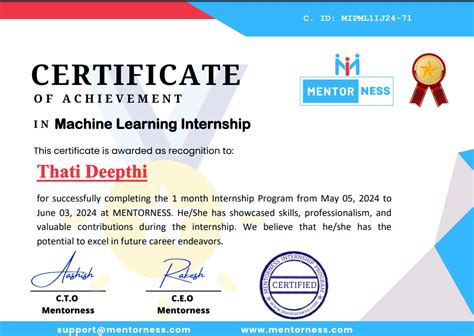 Thati Deepthi On Linkedin 🚀 Excited To Share My Internship Journey And