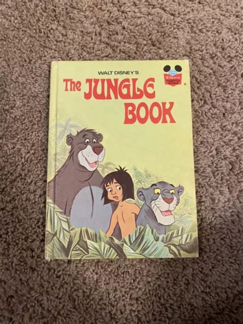 The Jungle Book 1974 Walt Disney Wonderful World Of Reading Vintage £6