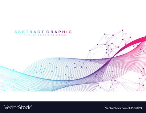 Geometric Abstract Background With Connected Lines