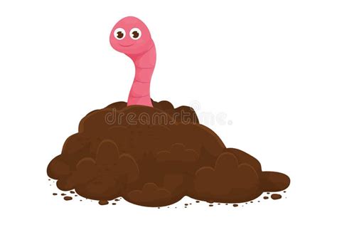 Earthworm Character Cartoon Illustration Stock Vector Illustration Of