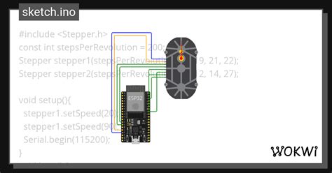 Biaxial Stepper Wokwi ESP STM Arduino Simulator