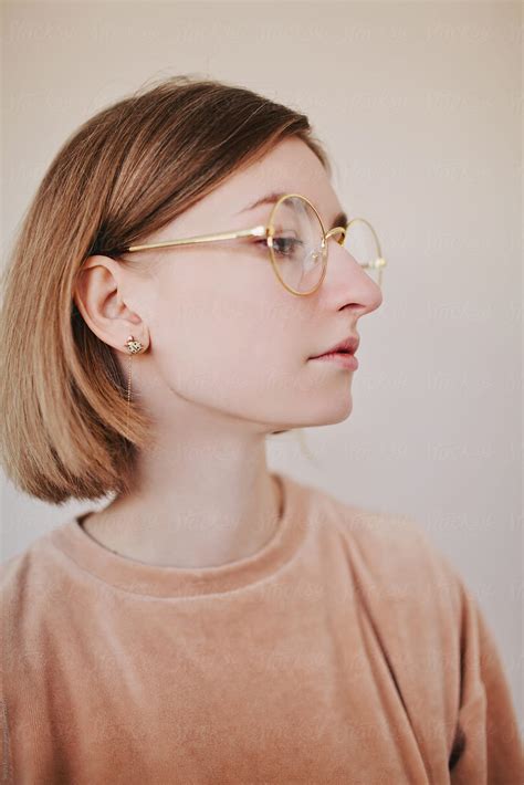 Portrait Of Cute Blonde Woman By Stocksy Contributor Serge Filimonov