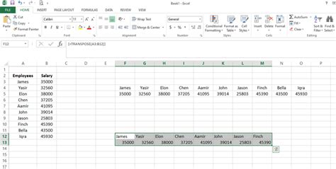 3 Ways To Transpose Data Horizontally In Excel