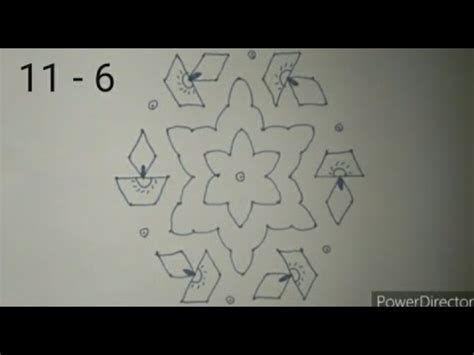 11 6 Chukki Rangoli Simple Rangoli YouTube