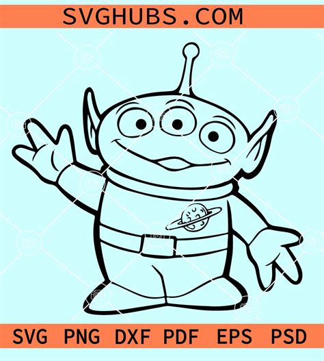 Toy Story Alien Svg Alien Svg Ooh Svg Toy Story Svg Alien Face Images