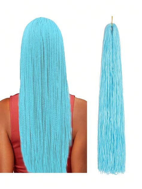 Long Micro 3x Pre Looped Synthetic Sky Blue Zizi Braids 1 Packlot 24